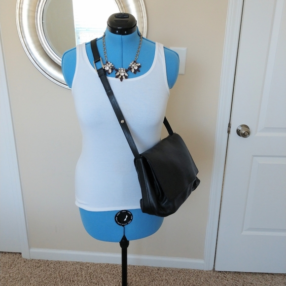Montini | Bags | Montini Italian Black Leather Bag | Poshmark